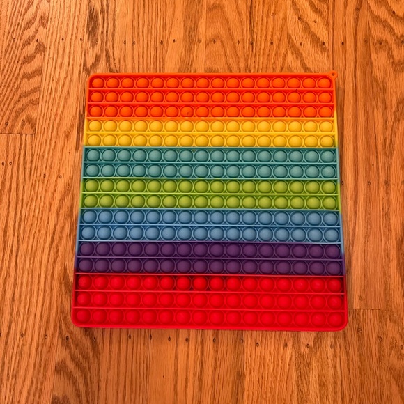 Toys | Large Size Pop Sensory Fidget Toys 12 Inch 256 Bubbles Rainbow ...